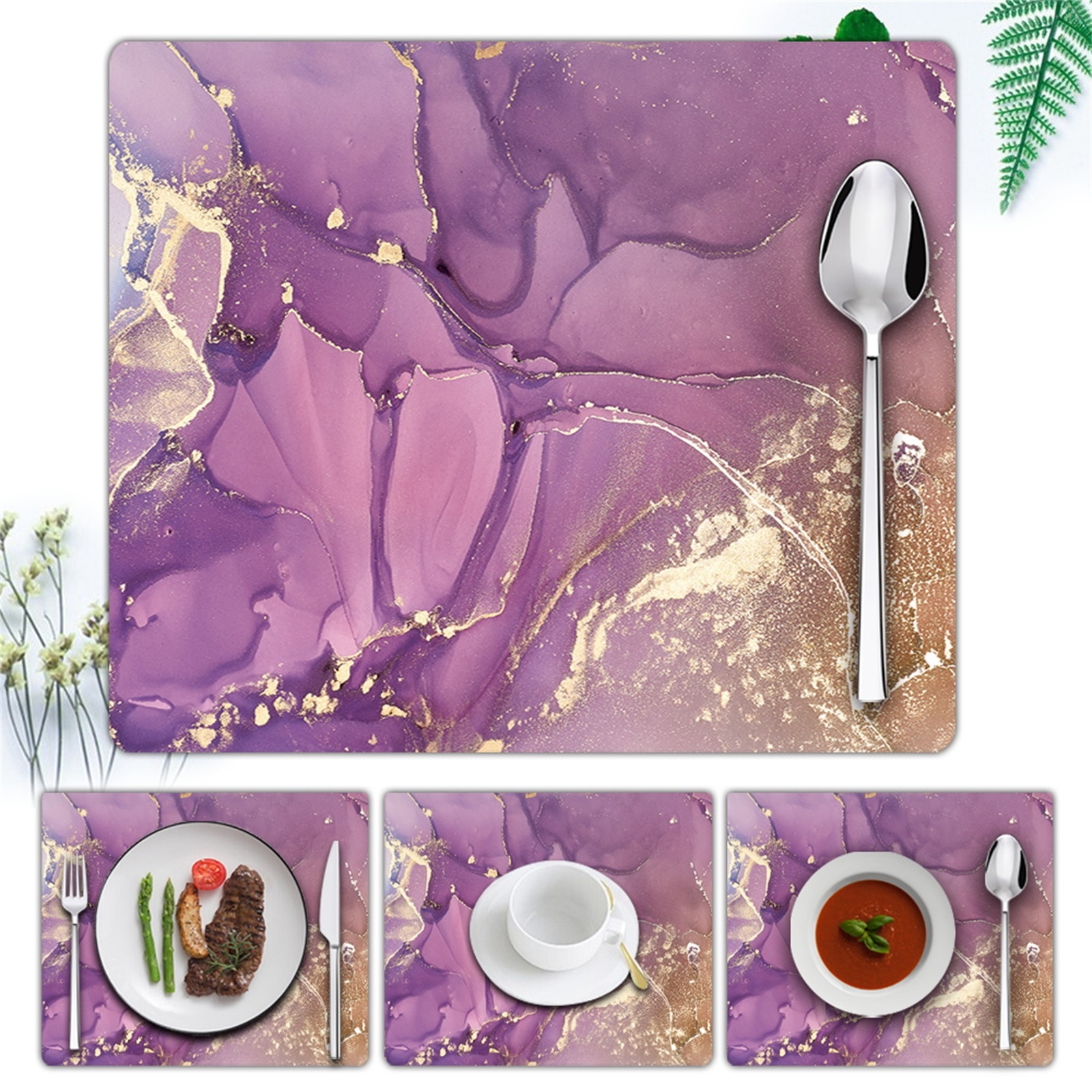 Placemat Eye-catching Comfortable Touch Strong Construction Place Pad ...
