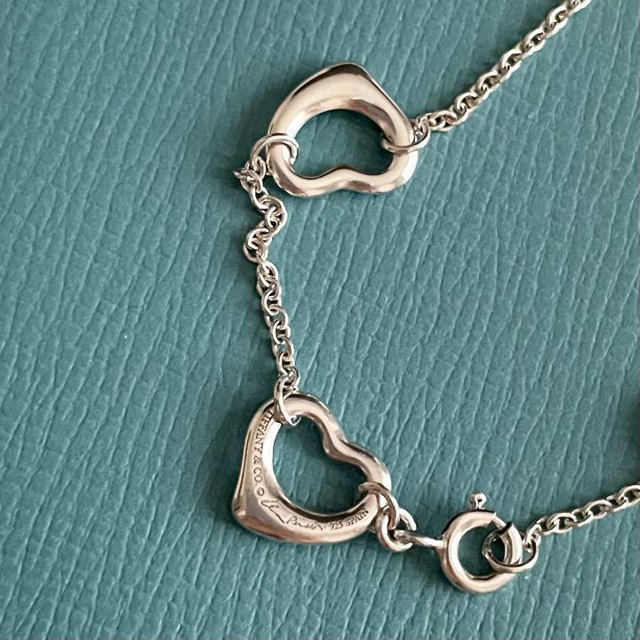Tiffany & Co. Necklace & Bracelet Open Heart Sterling Silver Tiffany & Co. Necklace & Bracelet Open Heart Sterling Silver