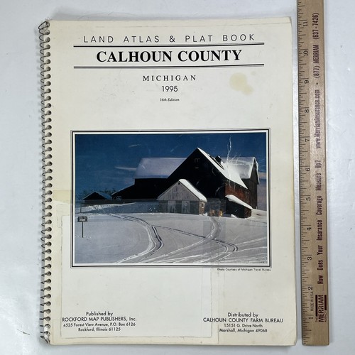 Calhoun County Michigan Land Atlas and Plat Book 1995 16th Edition ...