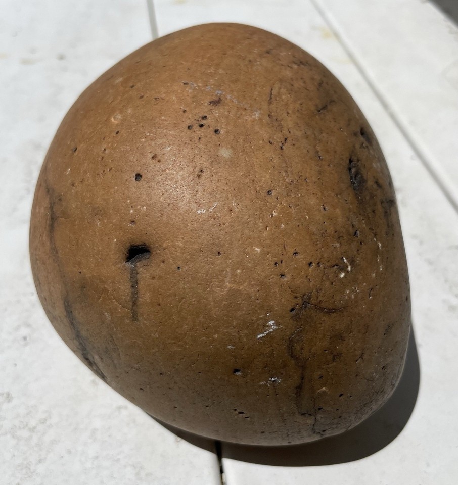 Antique Italian Marble Alabaster Large Potato Stone 18