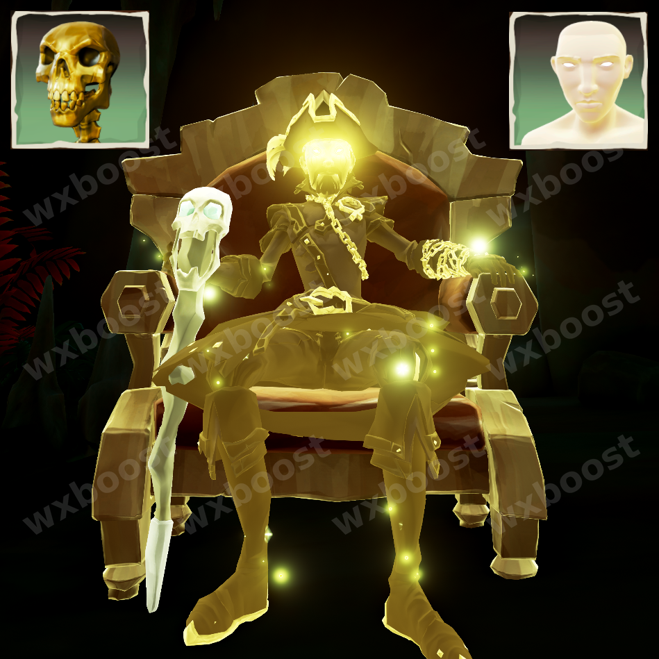 SoT Account - Golden Skeleton Gold Ghost Curse - 2000+ PVP lvls - Sea ...