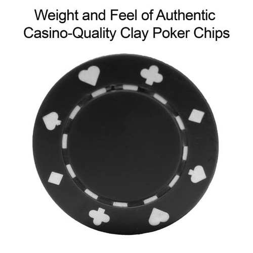 Poker Chips ? 50-Piece Set of 11.5-gram Blackjack Chips with Suited ...