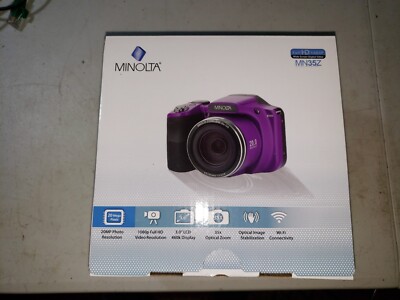 Minolta M35Z 20 MP Bridge Digital Camera - Purple 192223088306| eBay