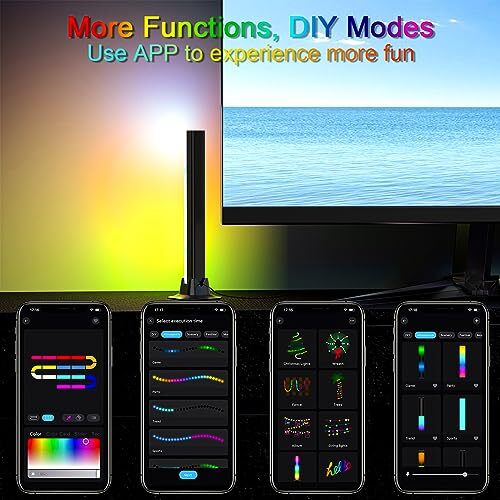 LED Light Bars, Multicolor LED Lights Bars With APP & Remote Control ...