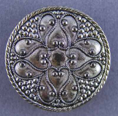 DECORATIVE METAL BUTTON SET - ANTIQUE SILVER - 2 BUTTON SET | eBay