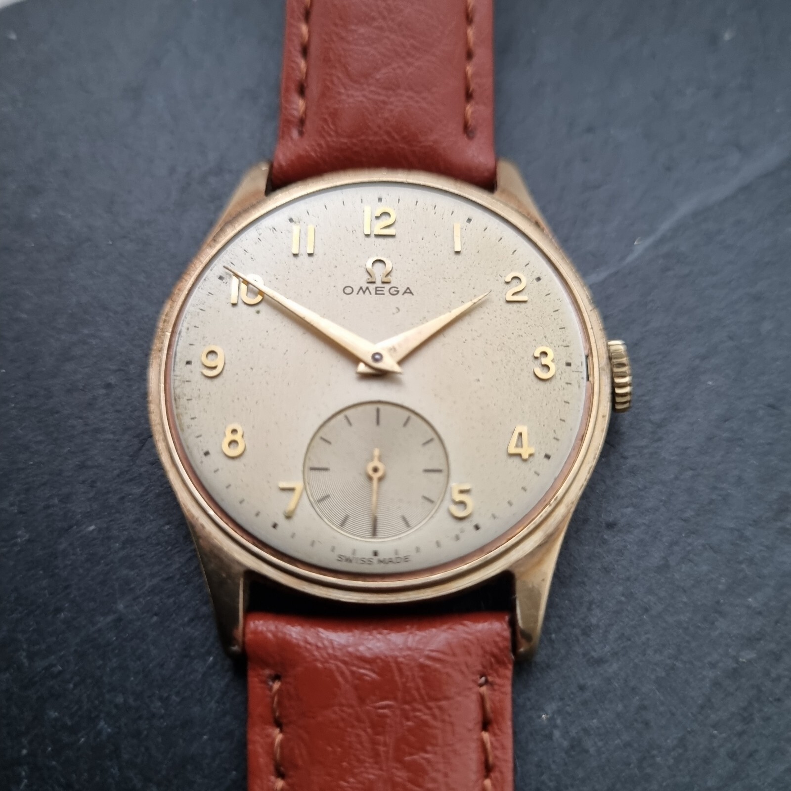 Vintage 9k Omega Hand-Winding Men's Watch Cal 266 | eBay