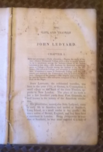 The Life of John Ledyard by Jared Sparks (1829 Hardcover) | eBay