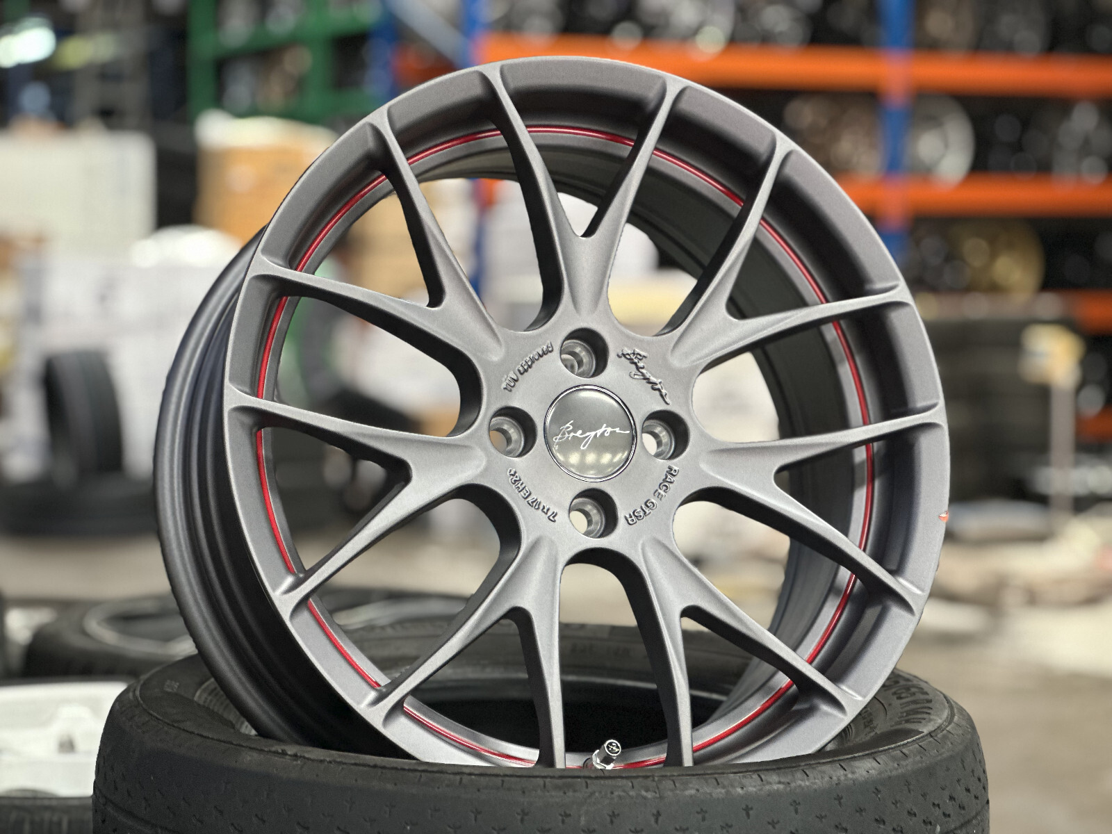 New 17x7 Breyton GTS-R GREY (4 Wheel) 4x100 Mini Cooper S JCW R52 R53 ...