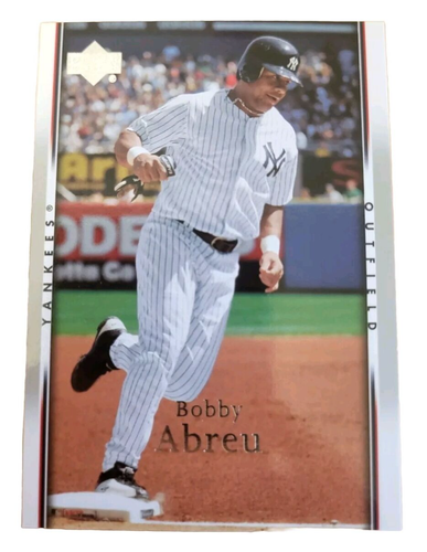 2007 Upper Deck New York Yankees Baseball Card #167 Bobby Abreu (B7 | eBay