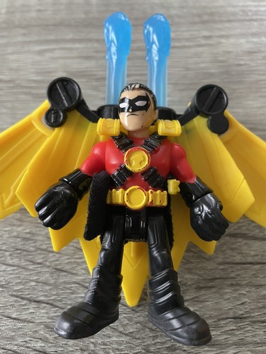 🔥 Red Robin Figure w/ Wings & Missiles - Fisher-Price Imaginext DC ...