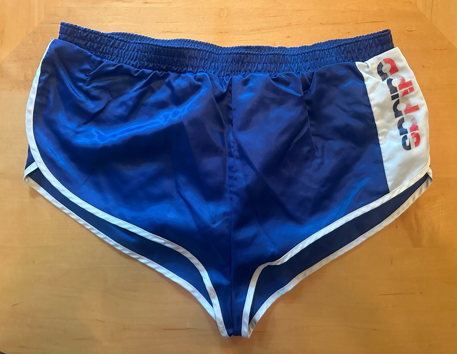 Adidas Blue Vintage Retro Shiny Nylon Shorts Sprinter… - Gem