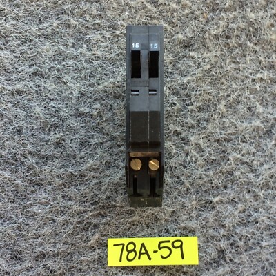 Square D QO1515 Tandem Style 15-15 Amp 1Pole Circuit Breaker QOT1515 ...