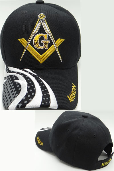 Mason Baseball Cap Freemasons Black Masonic Hat Masons, Compass and ...