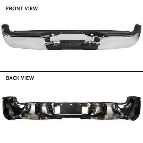 Complete Chrome/ Black Rear Bumper Assembly Steel For Toyota Tacoma ...