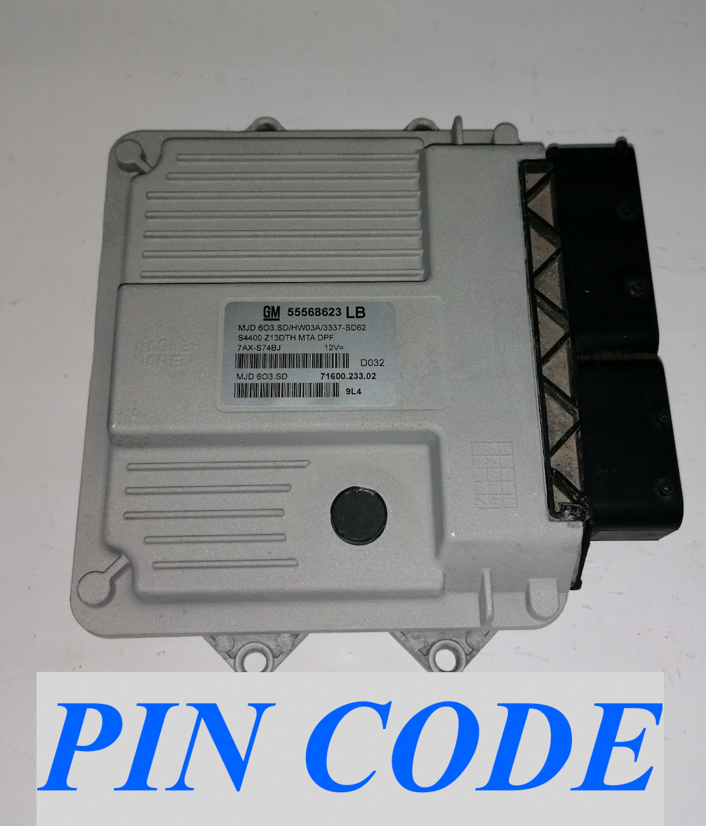 ECU OPEL CORSA D 1.3 CDTI 55568623LB 55568623 LB MJD603.SD + PIN CODE ...