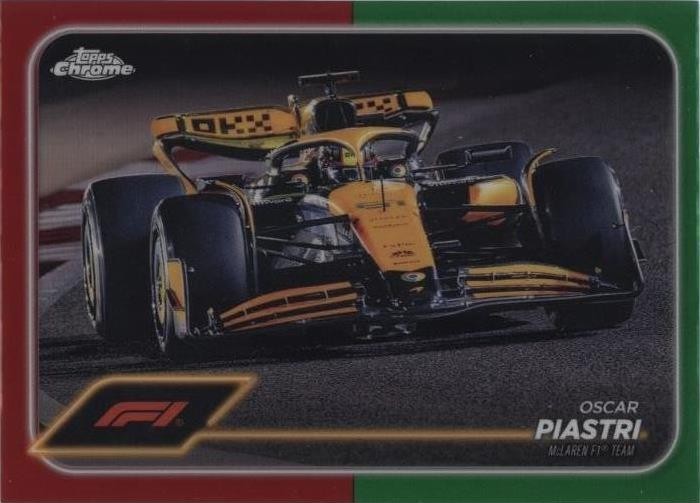 2024 Topps Chrome Formula 1 - F1 Cars Oscar Piastri #80 Red & Green ...