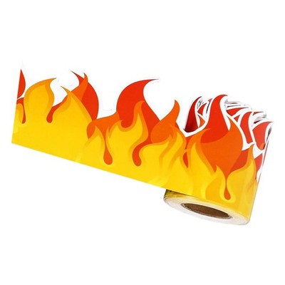 Flame Border Sticker Bulletin Board Decorations for Classroom Decal ...