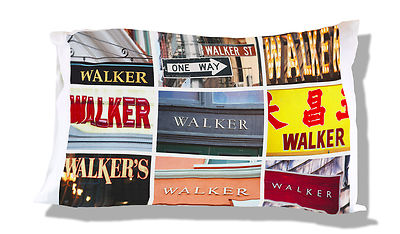WALKER Personalized Pillowcase featuring the name in photos of actual ...
