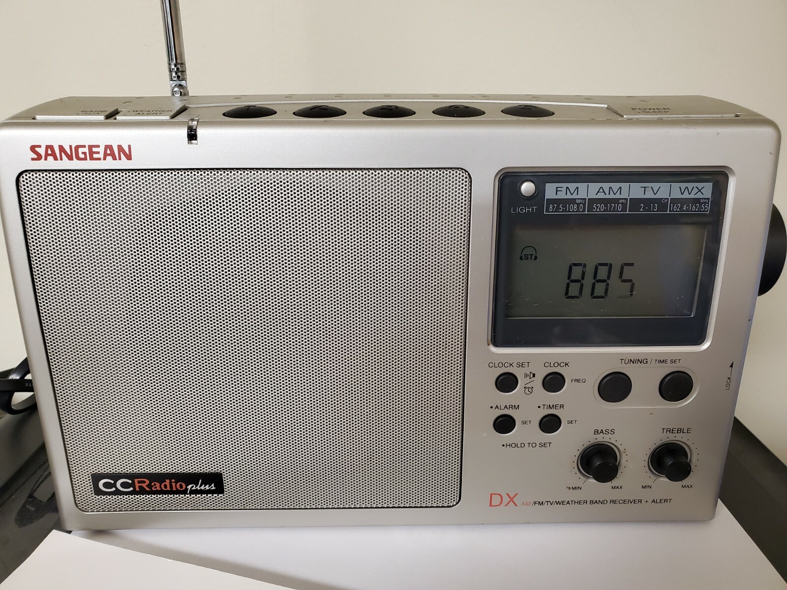 Vintage Sangean CC Radio Plus DX AM FM TV Weather Band Receiver + Alert ...