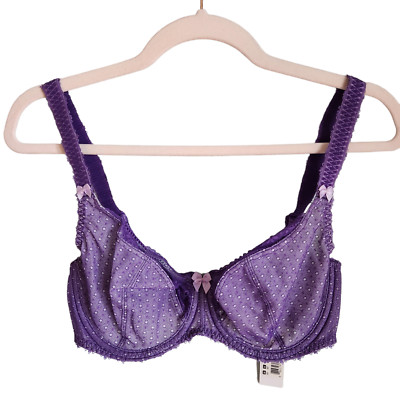 Freya Bra 30F 30DDD Purple Lace Underwire Back Close NEW | eBay