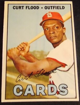 1967 Topps Baseball #245 Curt Flood NRMT/EX Very Clean Card | eBay