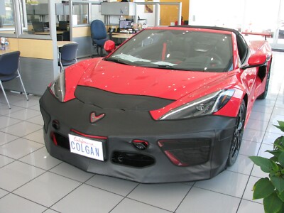 Colgan Front End Mask Bra 2pc. Fits 2020-2025 Chevy Corvette Stingray W ...