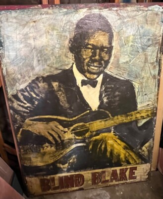 Original Signed Patrick McCarthy Blues Guitarist Blind Blake 90's Art ...