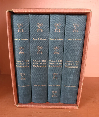 The World of Mathematics, ed. James R. Newman, (c) 1956, 4 volume set ...