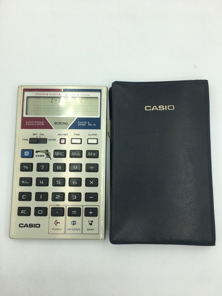 VINTAGE Casio BG-15 boxing game calculator 1981 | eBay