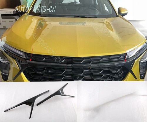 For Chevrolet Trax 2023 2024 ABS carbon Front Bumper Grille Frame Trim ...