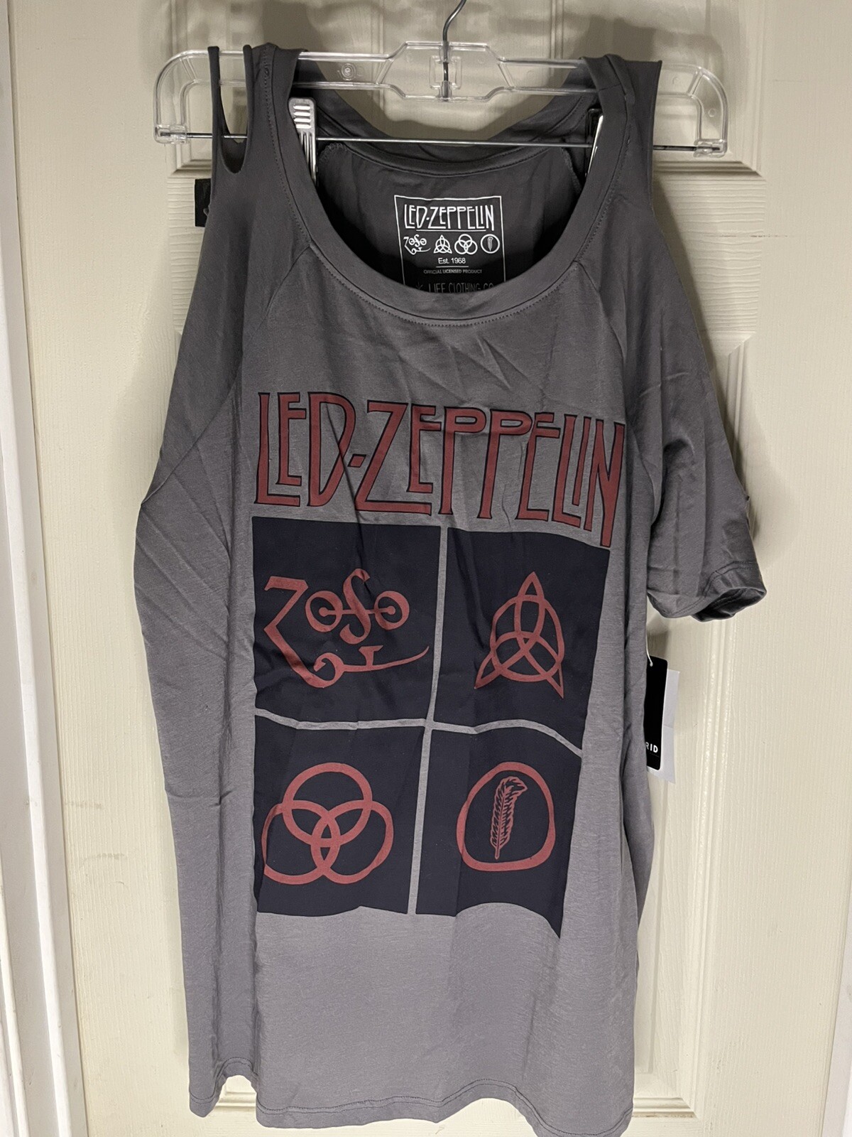 Led Zeppelin T-shirt Signs Symbols Torrid Size Large Rock Band | eBay