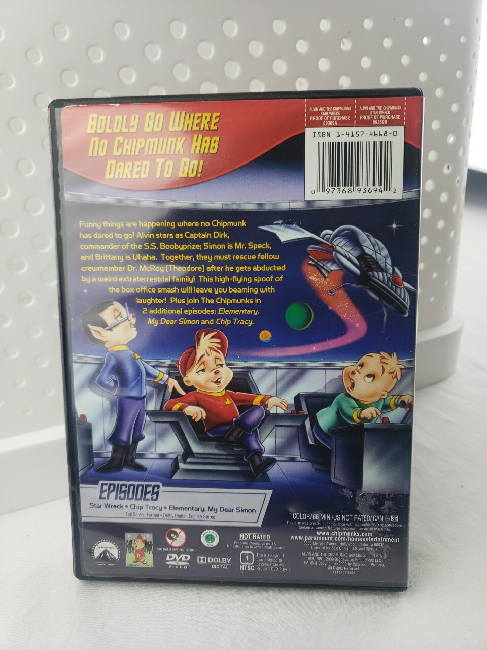 Alvin and the Chipmunks Go to the Movies: Star Wreck (DVD, 2009) for ...