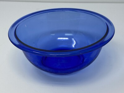 Pyrex Cobalt Blue Clear Smooth Nesting Mixing Bowl 322 1 Liter | eBay