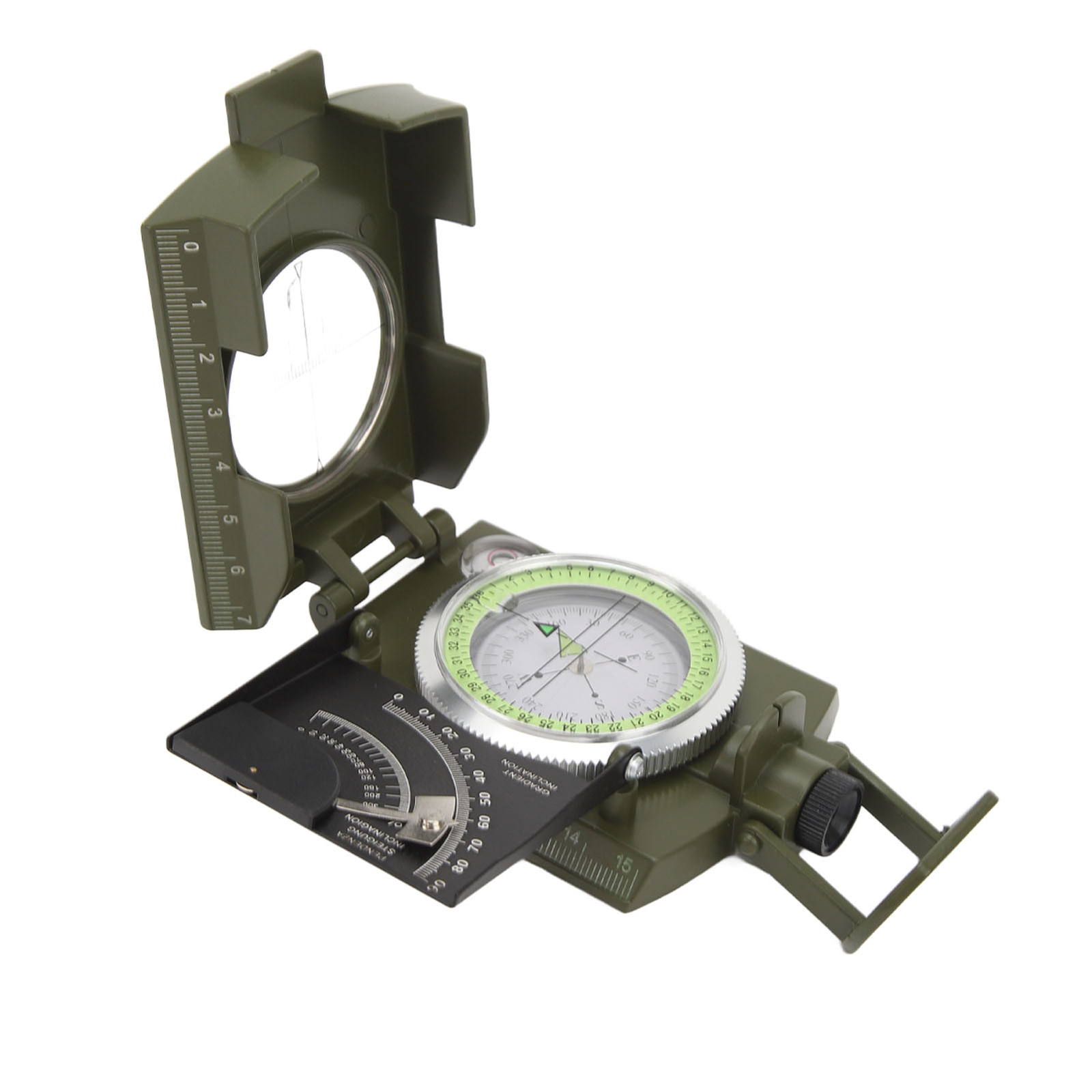 Compass 360 Degrees Floating Dial High Accuracy Adjustable Prism Lens ...