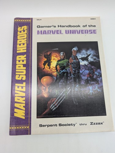 1988 TSR Marvel Super Heroes Gamer's Handbook Of The Marvel Universe ...