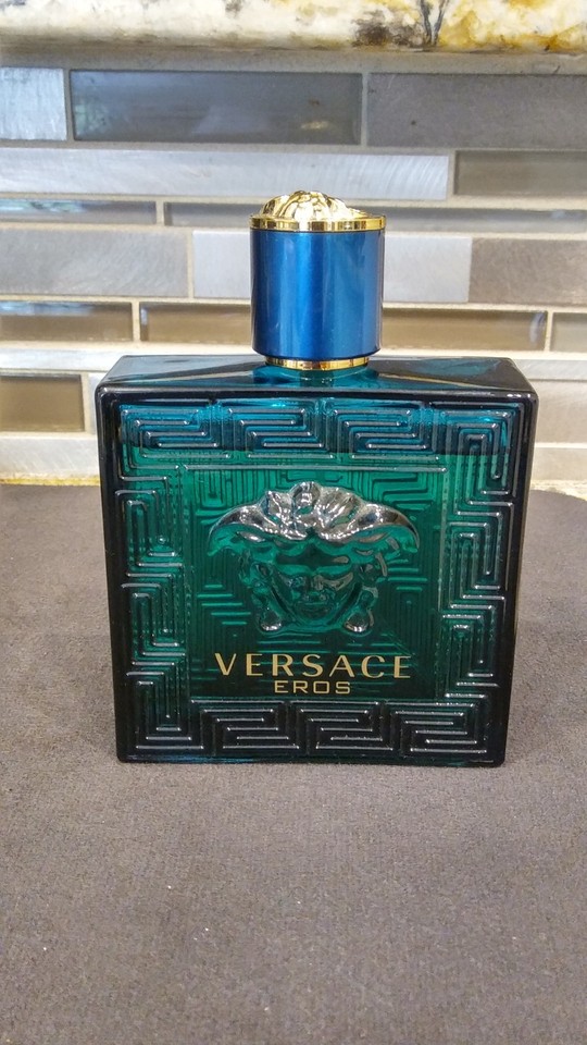 VINTAGE Versace EROS 3.4 oz RARE FIRST FORMULA BATCH# CM1457 YR 2014 ...