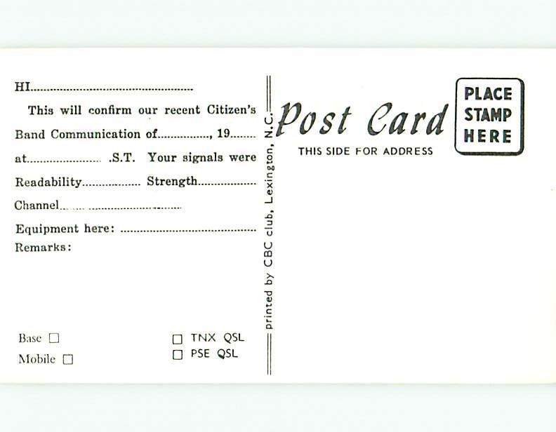 comic - QSL CB HAM RADIO CARD Lancaster Pennsylvania PA : make an offer ...