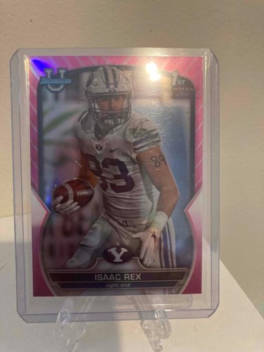 2022 Bowman U University Chrome Isaac Rex 1st Rookie RC Pink #71 BYU ...