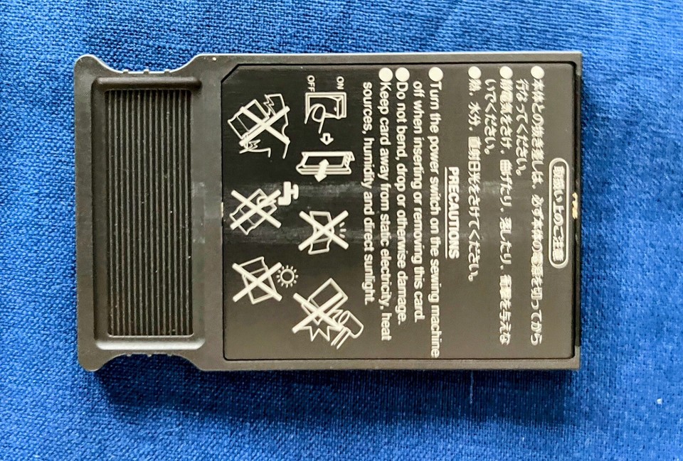 Janome BLANK Memory Card Scan & Sew PC SCANNER Never Used. Readable ...