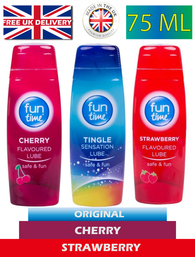 FUN TIME FLAVOURED LUBE LUBRICANT WATER BASED GEL EDIBLE SEX AID BOTTLE ...