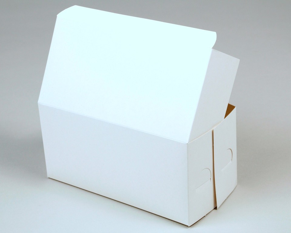 WHITE CARDBOARD CAKE BOXES – FOLD FLAT - VARIOUS SIZES | 5”, 6”, 7”, 8 ...