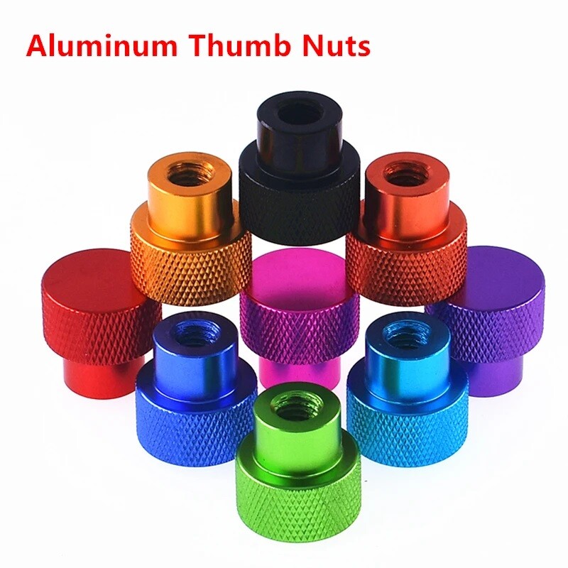 M3 M4 M5 M6 Knurled Thumb Nuts Aluminum Alloy Hand Grip Knobs Nuts ...