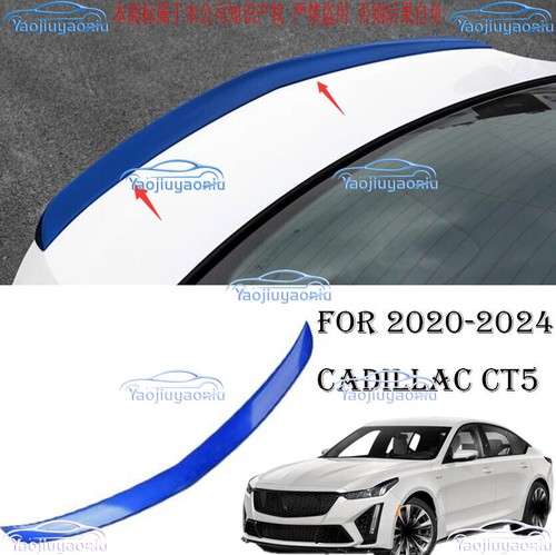 Bule Rear Door Tail Trunk Wing Lip Spoiler Trim For 2020-2024 Cadillac ...