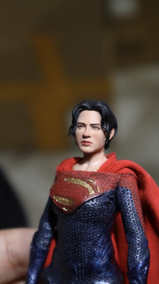 Painted 1/12 Kara Zor-El Supergirl Head Sculpt Fit 6'' SHF/Mafex Action ...
