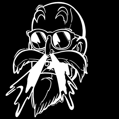 Master Roshi Sticker – Funny Nose Bleed Decal | Oracal 651 | Black or ...