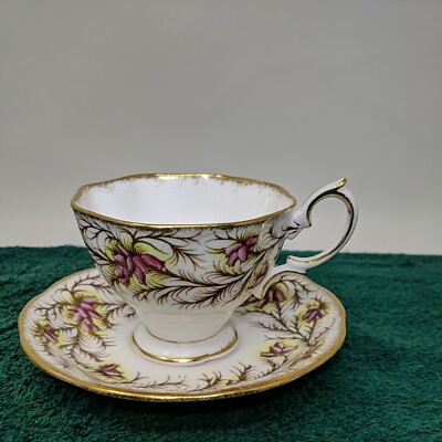 Vintage Royal Albert Cup And Saucer "Heather Bell" None China #2687 | eBay