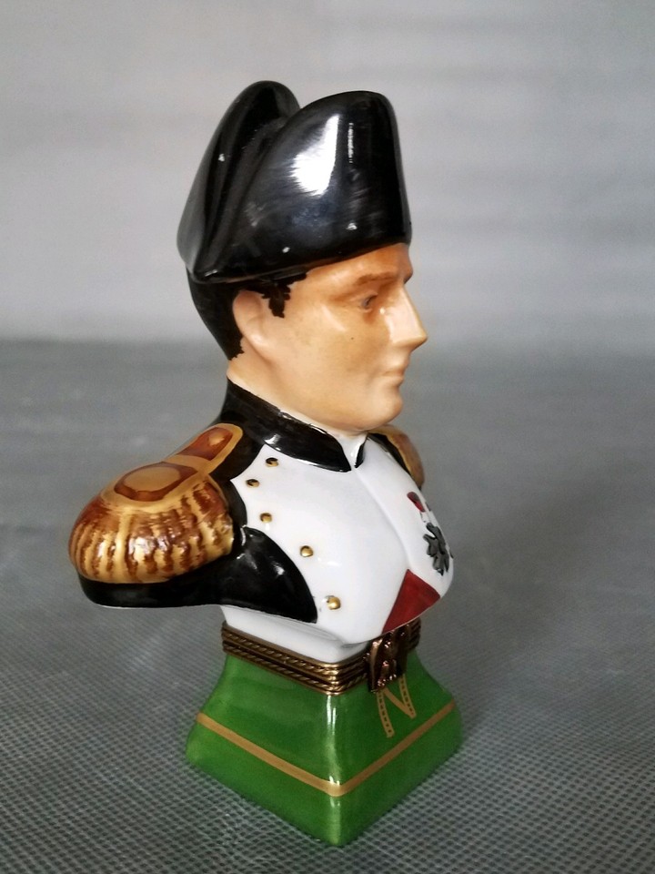 RARE Limoges France Porcelain Trinket Box Napoleon | eBay
