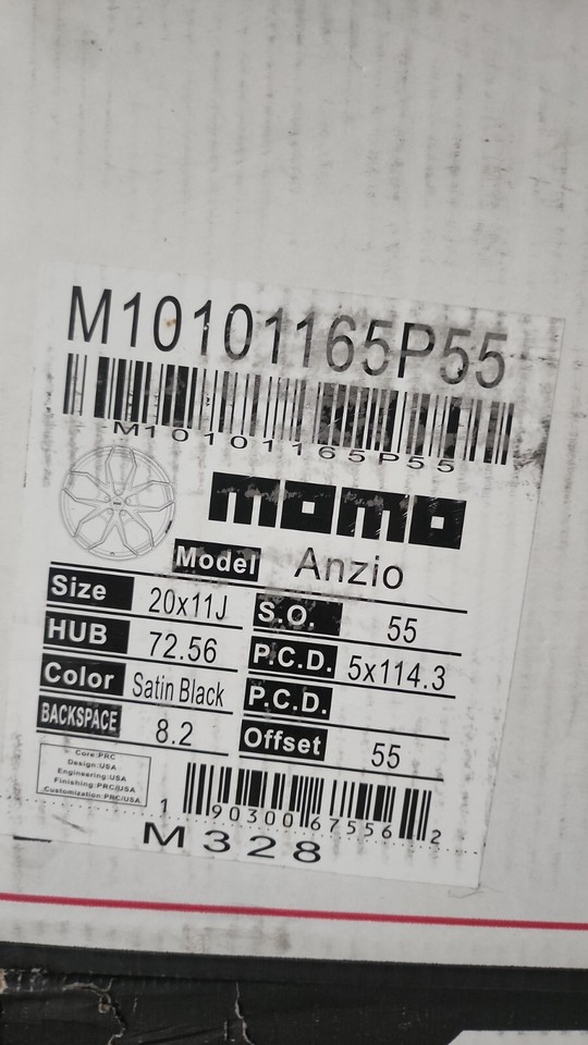 20-inch MOMO ANZIO Rims 5x114.3 Set of 4