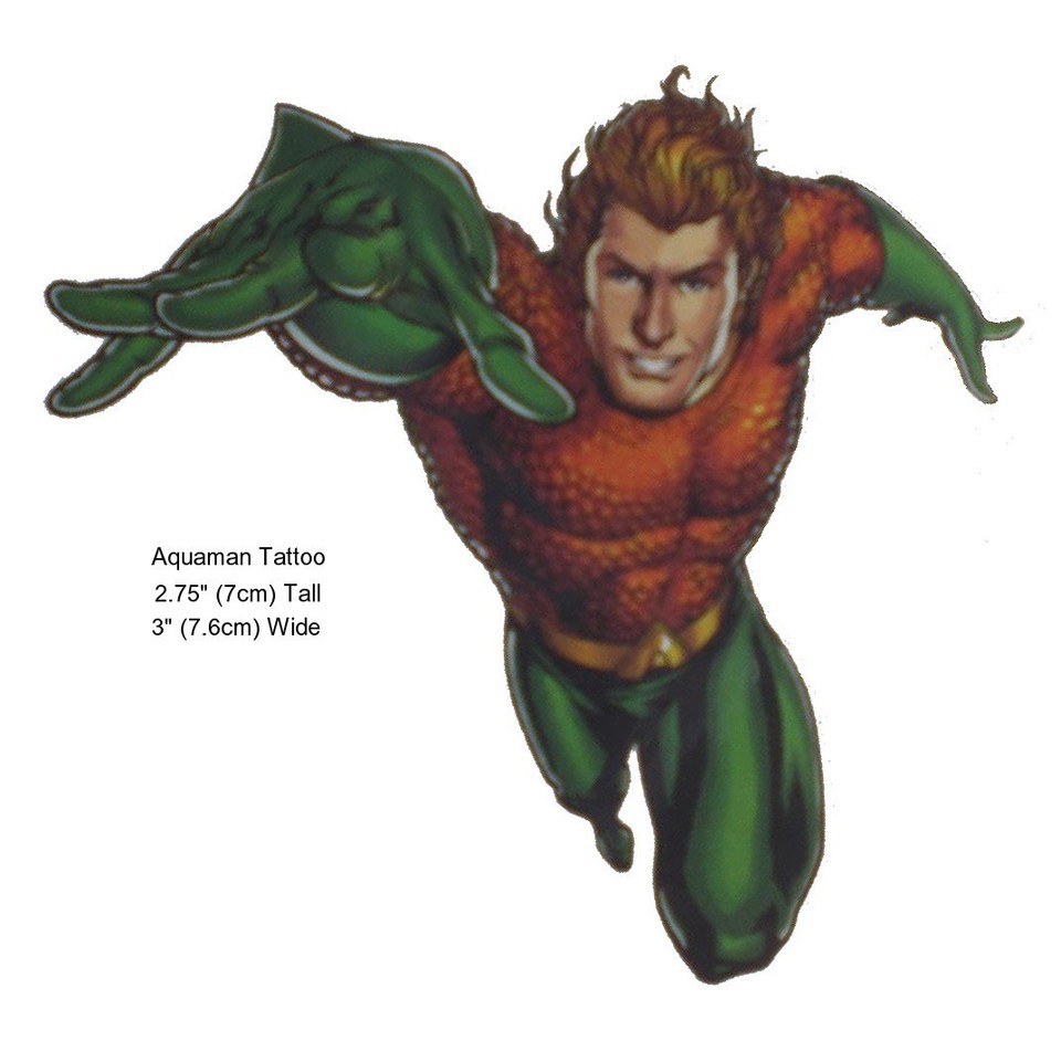 DC Comics Superhero Temporary Tattoos Batman Superman Green Lantern ...