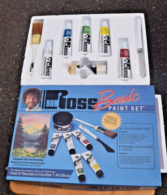 Bob Ross Basic Oil Color Paint Set R6505 5 Colors Tools Instructions ...